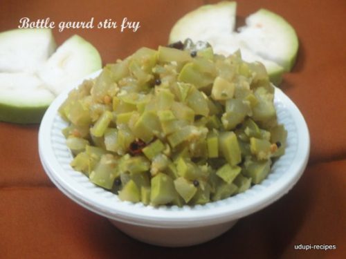 Bottle Gourd Recipe | Bottle Gourd Stirfry | Sorekayi Palya Recipe ...