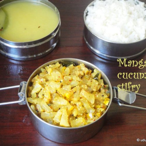 Mangalore Cucumber Stir fry | Southekayi Palya Recipe - Udupi Recipes