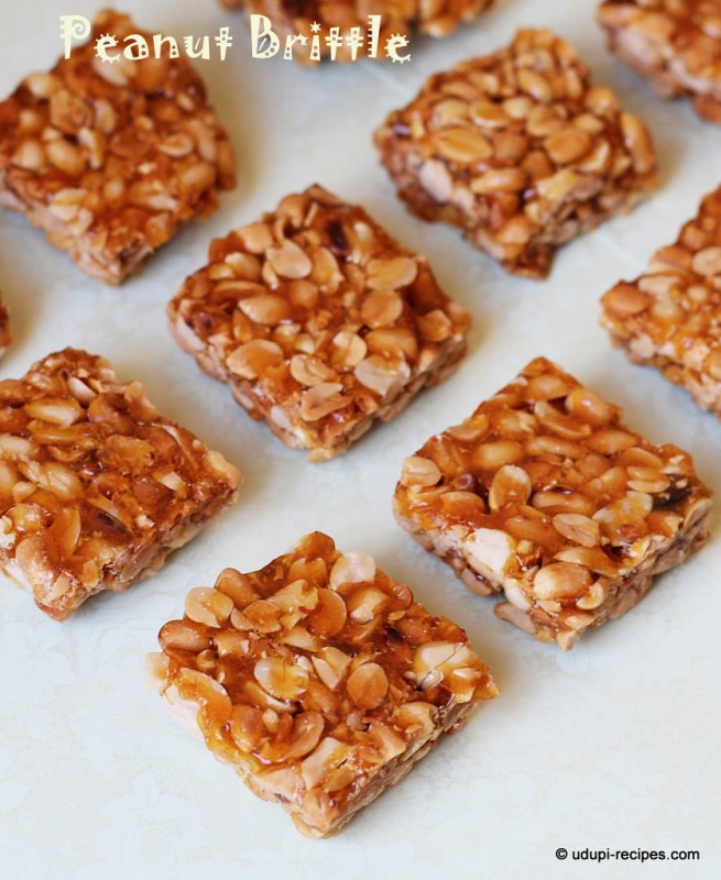 Peanut Brittle | Peanut Chikki Recipe - Udupi Recipes