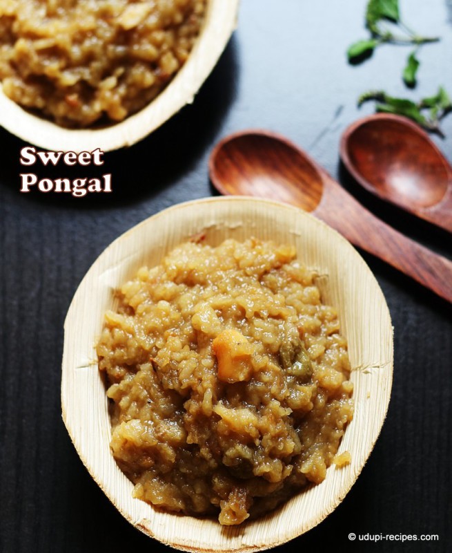 Sweet Pongal Recipe | Festive Sweets Recipe - Udupi Recipes