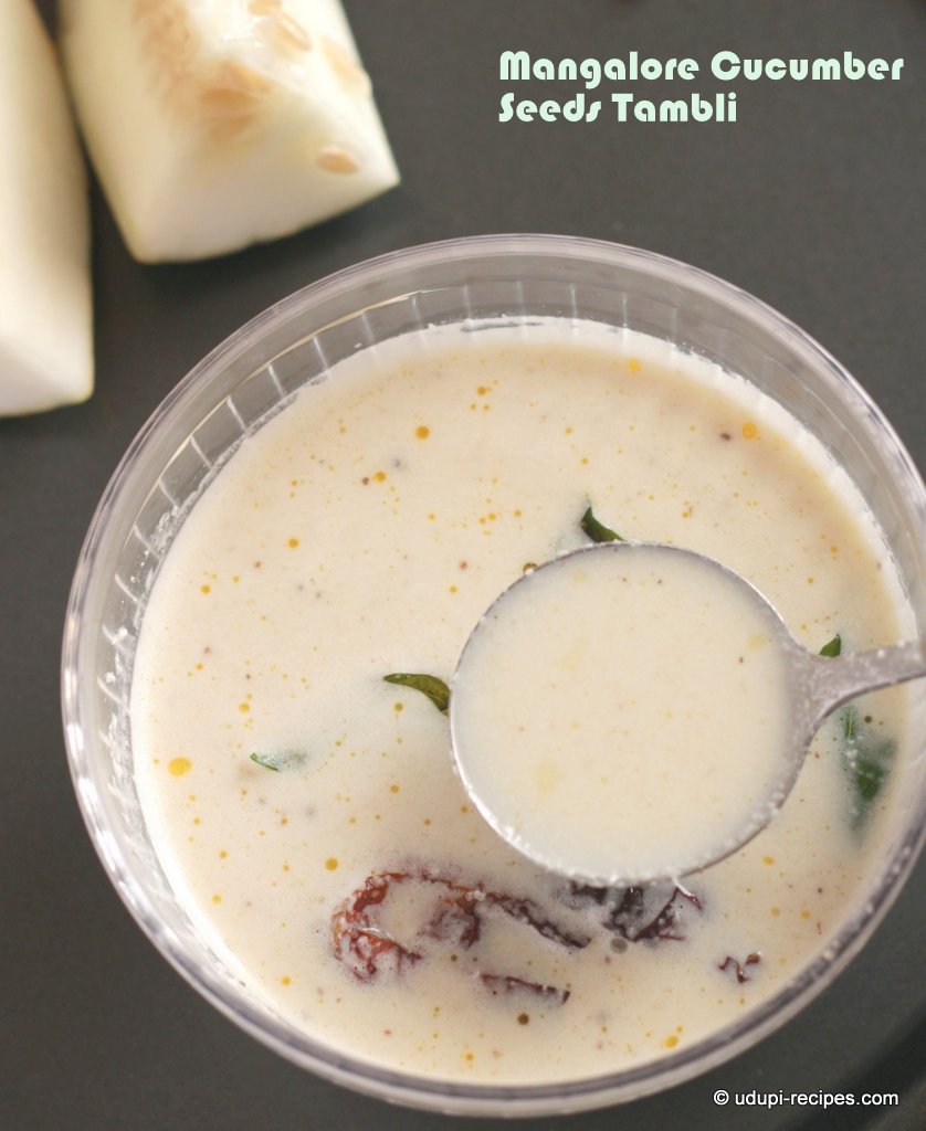 Mangalore Cucumber Seeds Tambli Recipe - Udupi Recipes