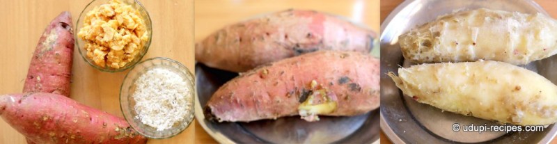 Sweet Potato Poli Recipe | Sihi Genasina Holige with video - Udupi Recipes