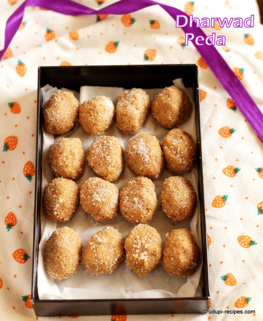 Home Made Dharwad Peda Recipe - Udupi Recipes