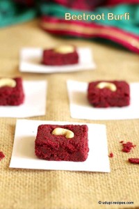 Beetroot Burfi Recipe - Udupi Recipes