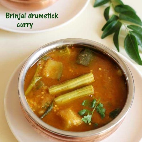 Brinjal drumstick curry recipe - Udupi Recipes