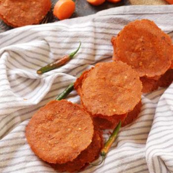 Carrot Papad | Carrot Happala Recipe - Udupi Recipes