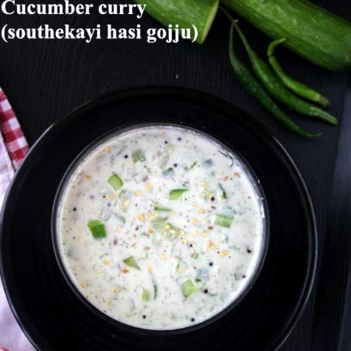 Cucumber Curry | Southekai Hasi Gojju Recipe - Udupi Recipes